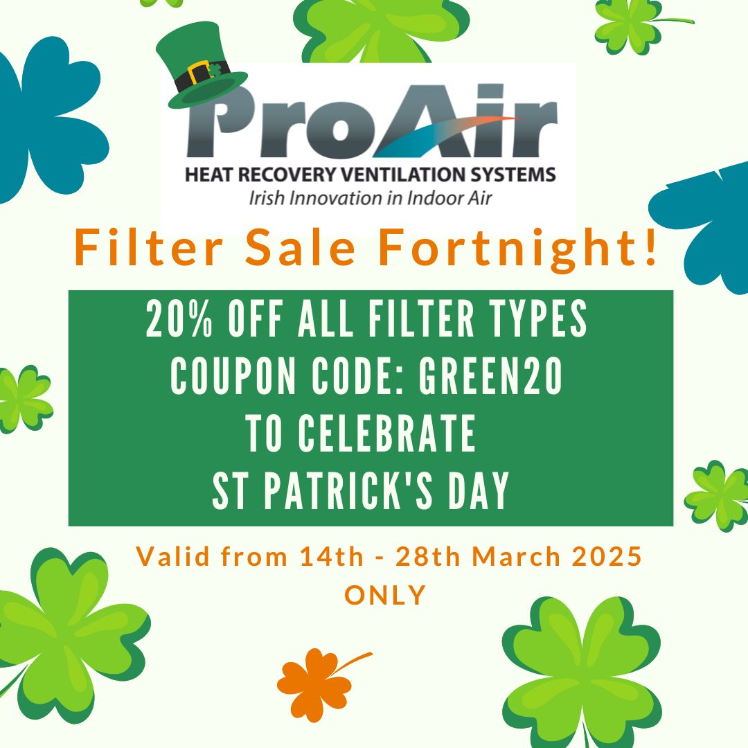 St Patrick's Day Filter Sale Fortnight • Proair